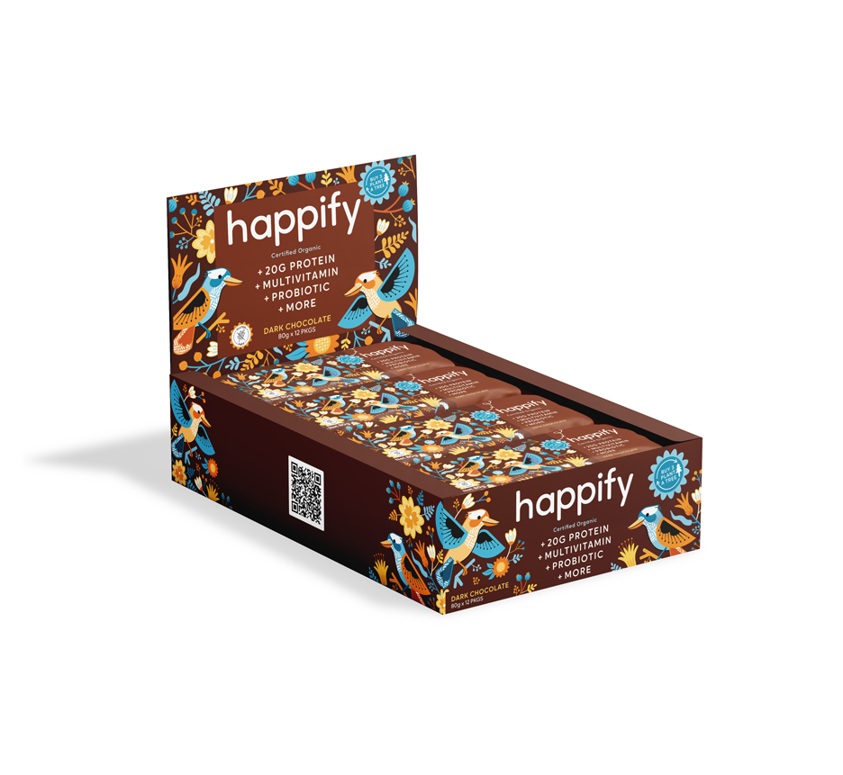 Box of 12 - Happify Bars – One Organic - Australia